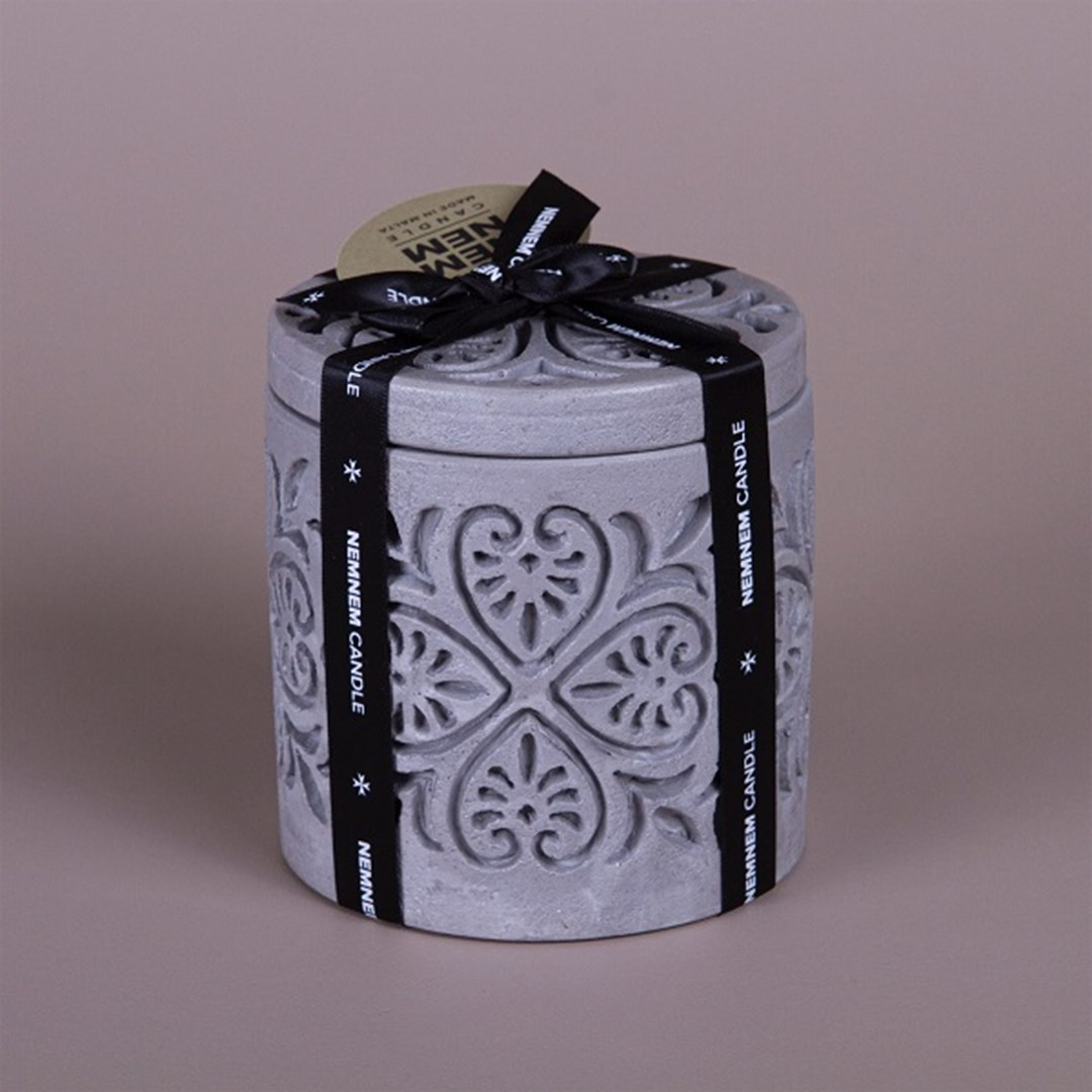 Maltese Tile Large Cylinder Jar Candle - OK Home