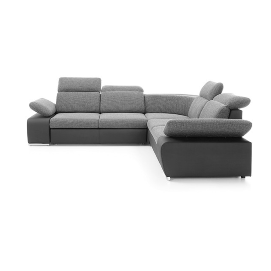 Corner Sofabed with Chaise Right 281cm – Dark Grey - OK Home