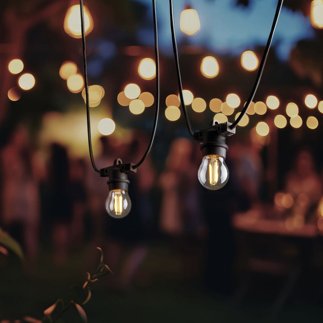 Outdoor IP65 String Lights - 11.5M - 10 E27 Sockets - Light Shop Malta ...