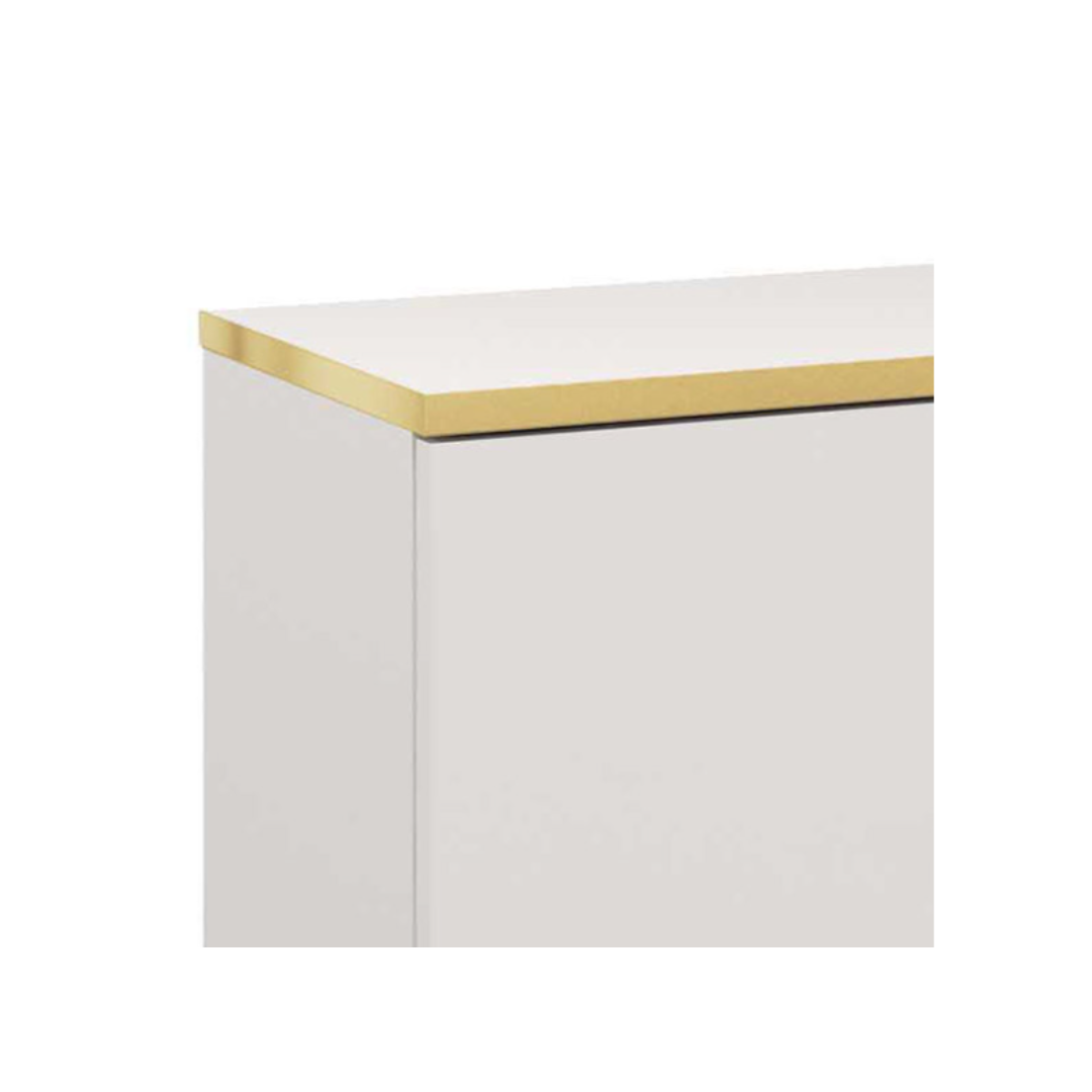 TV Unit with Gold Legs 175 – White - OK Home