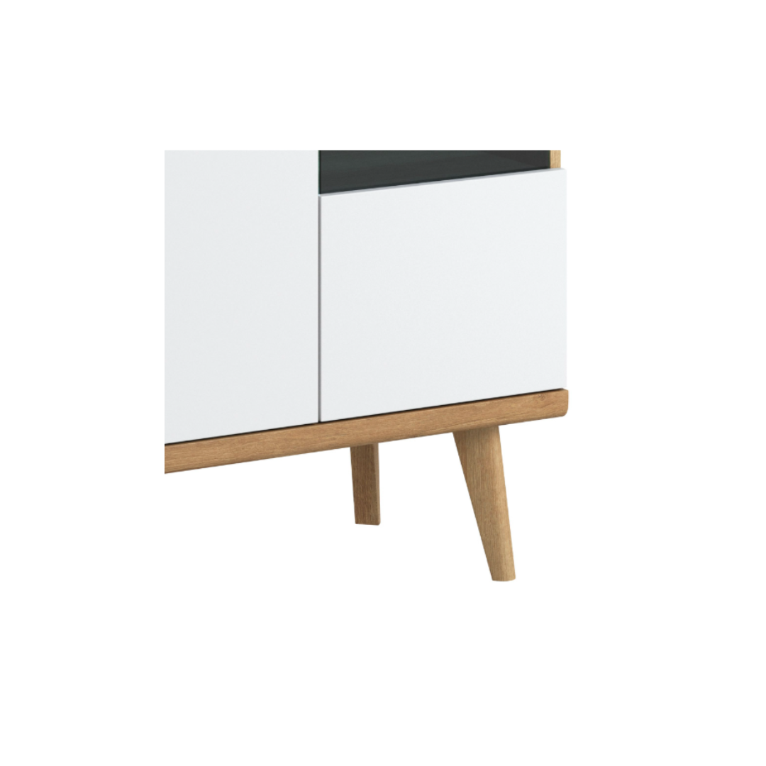 TV Unit 160 – Riviera Oak & White - OK Home