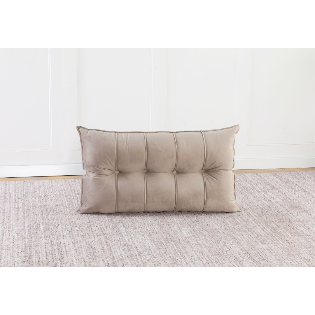 Light Brown Velvet Cushion 90x50cm - OK Home