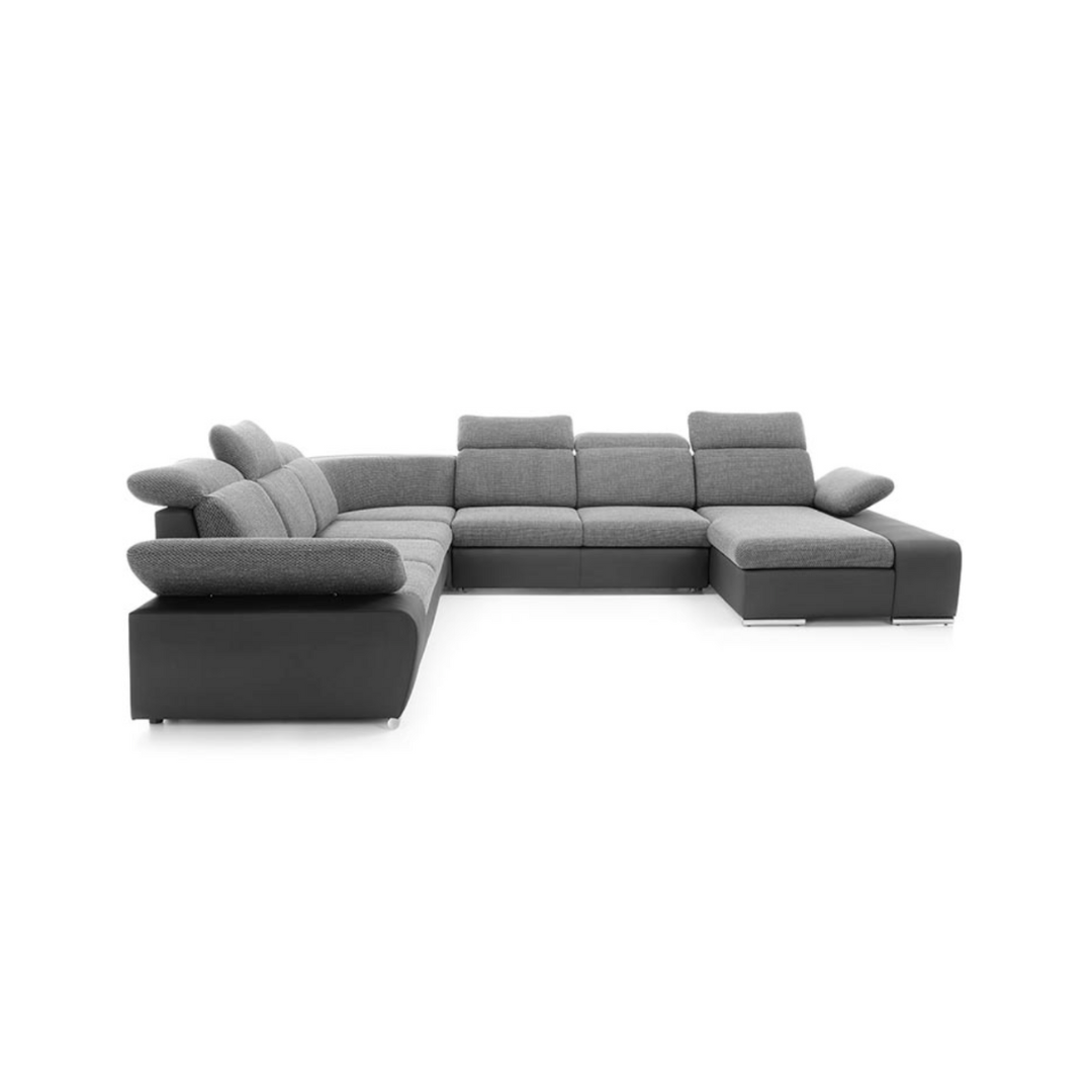 Cor Sofabed with Chaise – Right 355cm, Dark Grey - OK Home