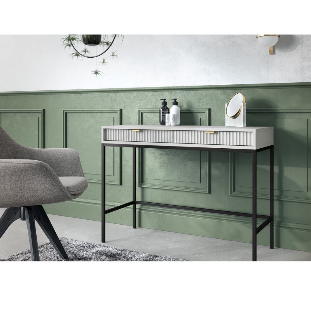 Dressing Table 2 Drawers – Grey - OK Home
