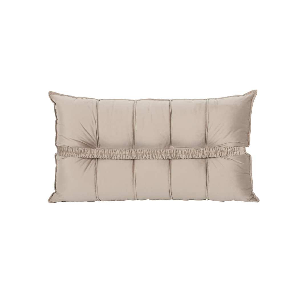 Light Brown Velvet Cushion 90x50cm - OK Home