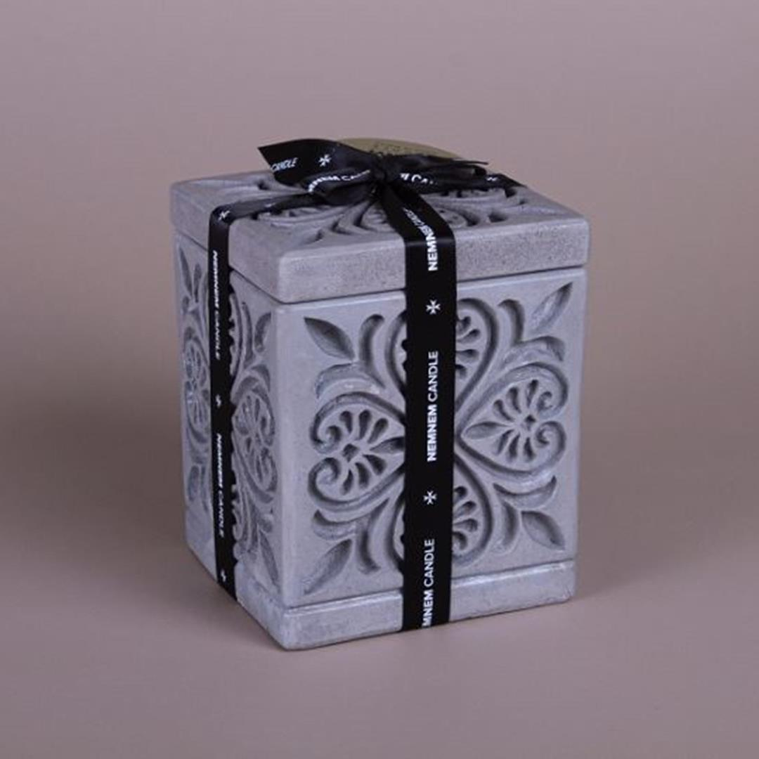 Large Cylinder Jar Maltese Heart Tile - OK Home